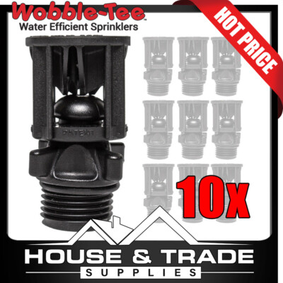 Wobble-Tee Gel-Top Sprinkler 10 Piece 15mm BSP Clever Drop Sprinkler ...