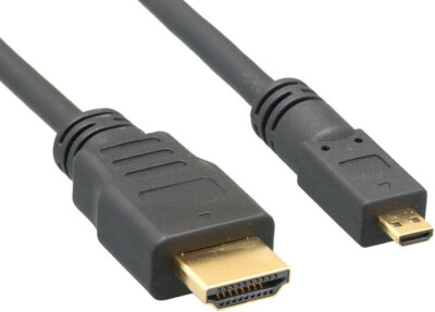 Micro HDMI Cable HDMI A to HDMI Mini Type D Adapter for Camera Sony ...