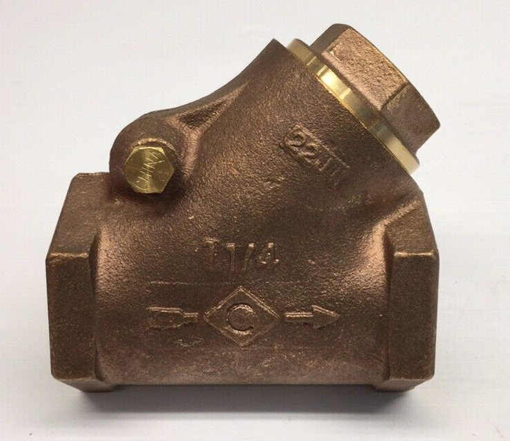 Crane 76E 1-1/4" Bronze Y Check Valve 1-1/4" NPT 300S 1000 CWP | eBay