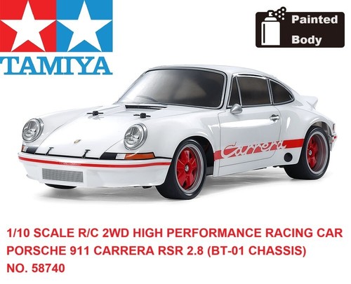 TAMIYA 2WD HIGH PERFORMANCE RACING CAR PORSCHE 911 CARRERA RSR 2.8 BT ...