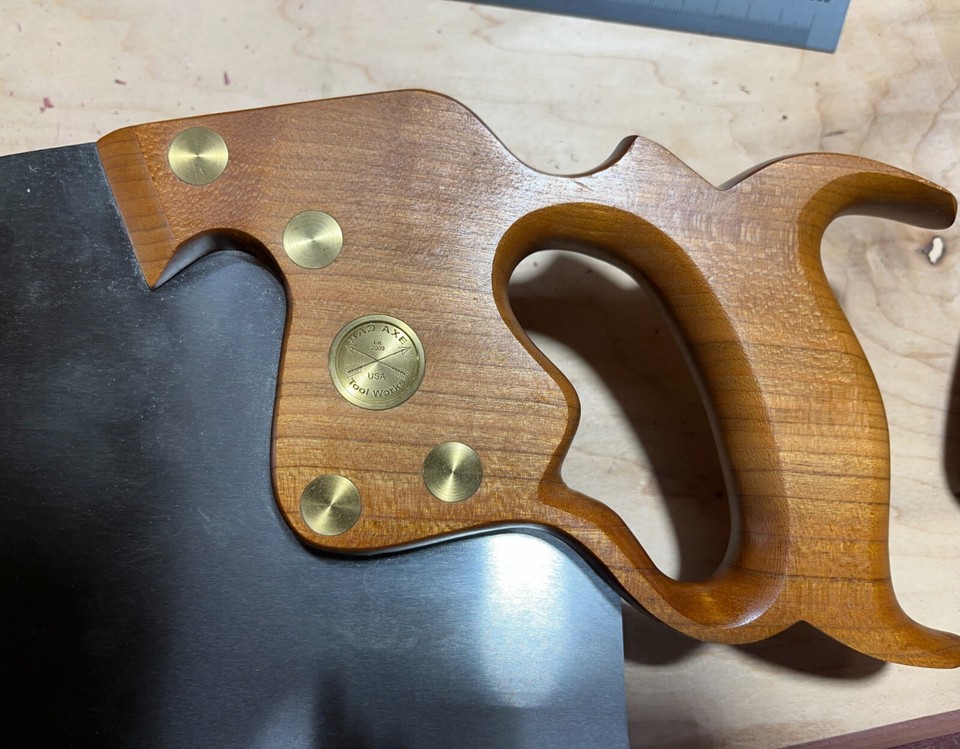 Bad Axe, Matched Pair 22" D8 Hand Saws, 10 PPI Cross Cut and 7 PPI Rip ...