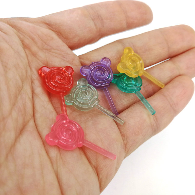 6 Miniature 1:12 Toy Mini Bear Lollipop Holder Candy Food Doll House ...