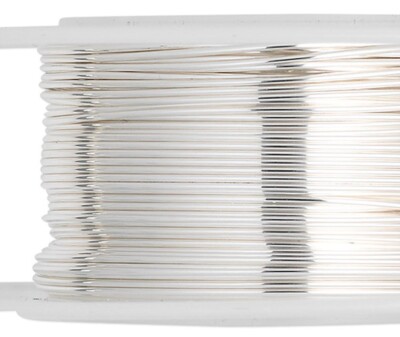 25 Foot Spool Sterling Silver 24 Gauge Half Hard Round Wire | eBay