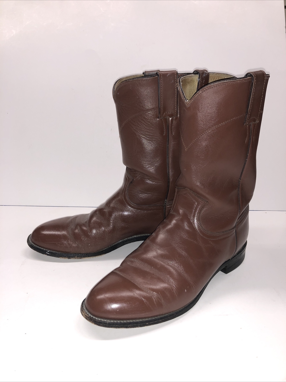Justin Ropers Men's Brown Cowboy Boots Style 3404 Men… - Gem