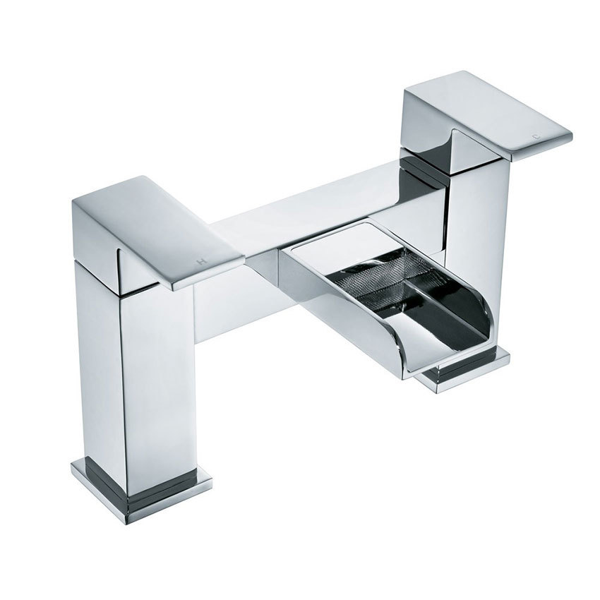 Waterfall Bath Filler Tap Open Spout Square Luxury Modern Cascade ...