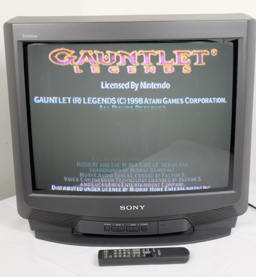 SONY Trinitron 20" KV-20S20 CRT Tube TV Retro Gaming Television w ...