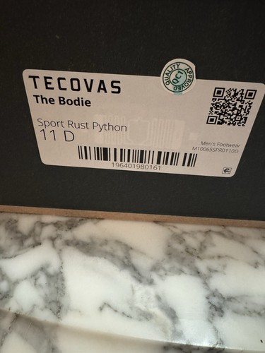 Tecovas Bodie Sport Rust Python Size 11D | eBay