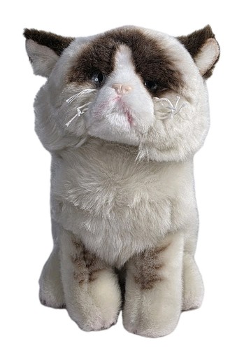 Gund Grumpy Cat Siamese 9" Plush Stuffed Animal Toy Blue Eyes Meme Cat ...