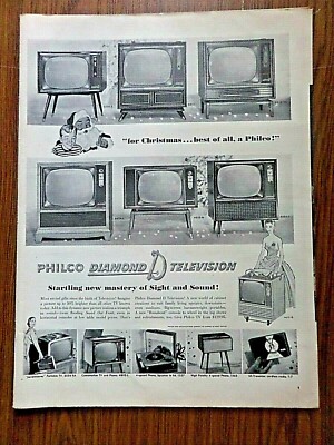 1956 Philco Ad TV Television Ad Diamond D Television | eBay