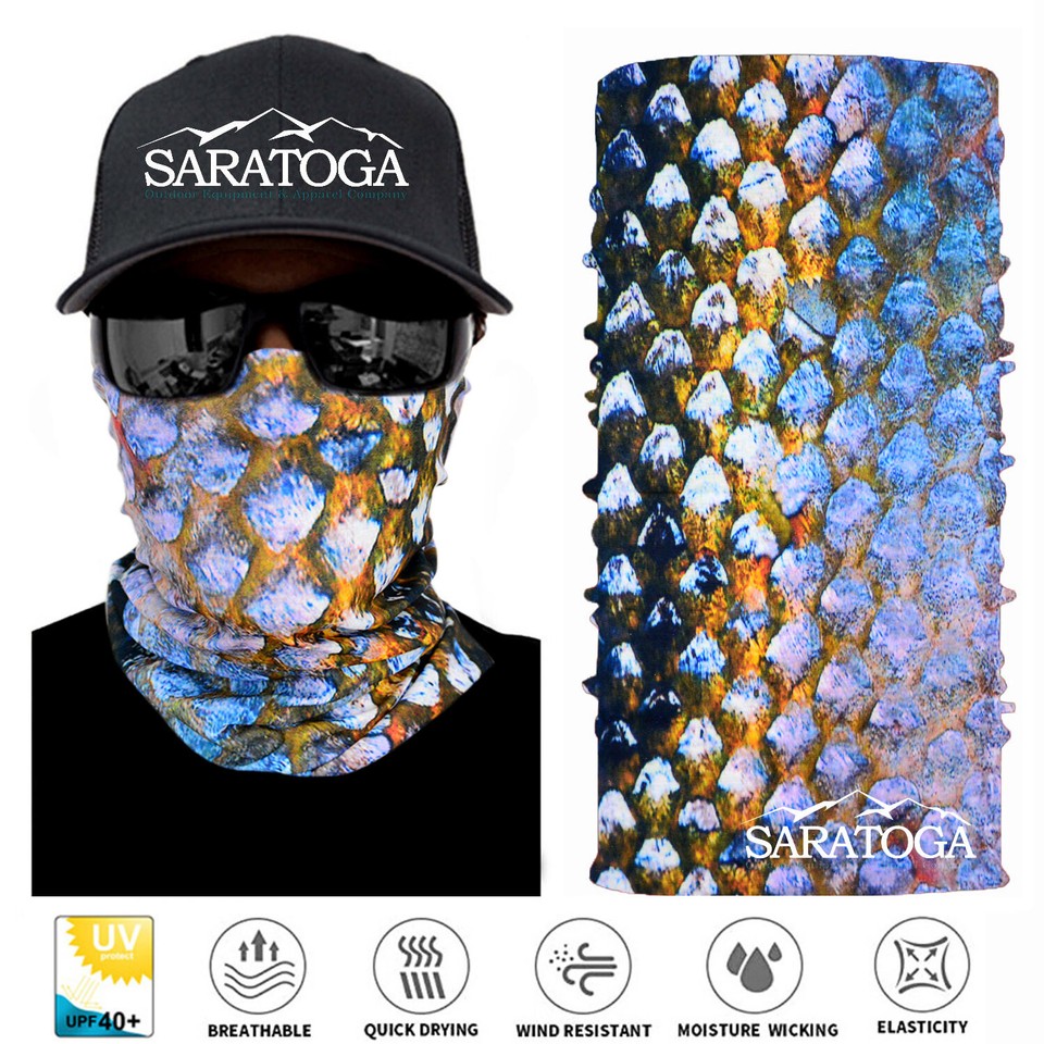 Face Mask Balaclava Scarf Neck Fishing Shield Sun Gaiter UV Headwear ...