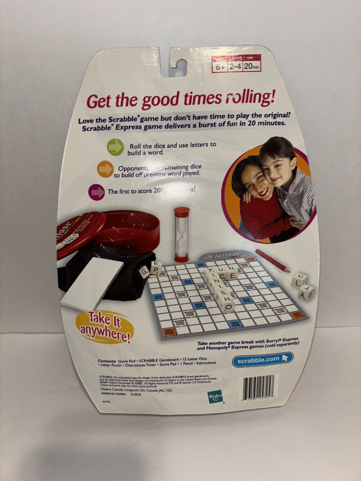 Scrabble Express 20 Minute Game Break 2007 Hasbro Parker Brothers ...