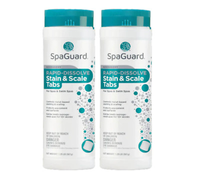 SpaGuard Rapid Dissolve Stain and Scale Tabs (1.25 lb) (2 Pack) | eBay