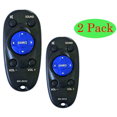 2 Pack Remote RM-RK52 for JVC CAR STEREO AUDIO KD-AR260 KD-A845BT RM ...
