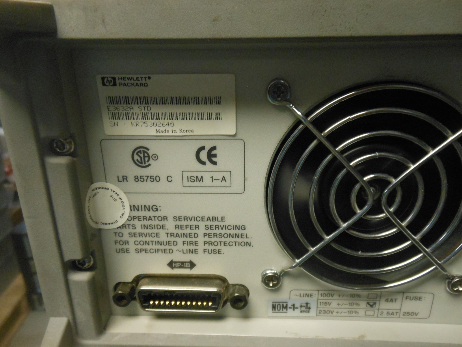 HP E3632A 120W, 0-15V/0-7A or 0-30V/0-4A DC Power Supply E3632A STD | eBay