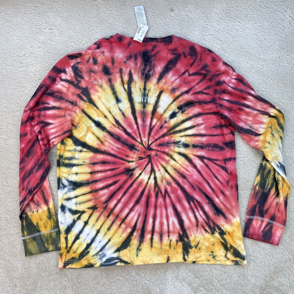[L] CHEETOS x AEROPOSTALE Chester Cheetah Tie-Dye Long Sleeve Shirt Red ...