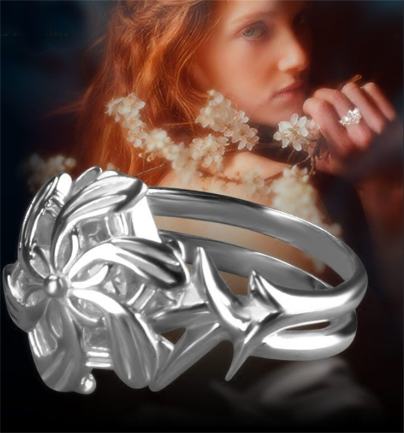 Galadriel Nenya Ring of Water The Lord of the Rings 925 Sterling Silver ...