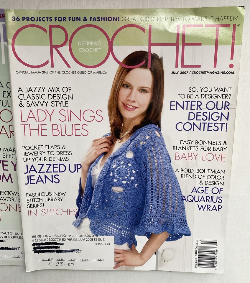 Crochet! Defining Crochet Magazine Bundle Crochet Patterns Year 2007 ...