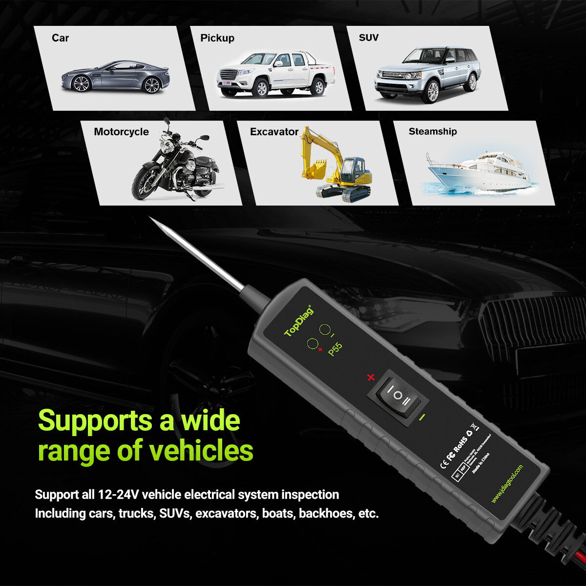 Original P55 Car Power Circuit Probe Kit 12-24V Automotive Electric ...