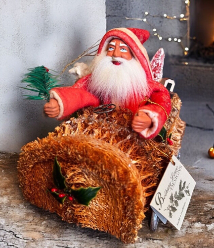 RARE Vintage Bethany Lowe German Loofah Car Christmas Santa | eBay