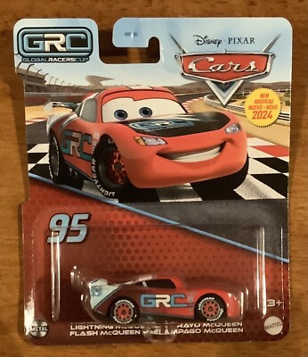 DISNEY PIXAR CARS GRC LIGHTNING MCQUEEN GLOBAL RACERS CUP DIECAST TOY ...