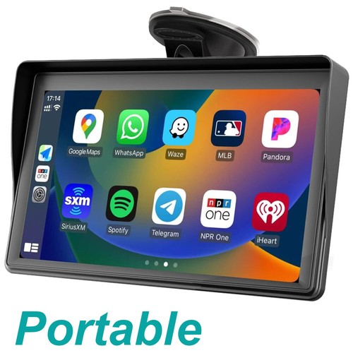 Newest Portable Wireless Car Stereo Display Apple Carplay&Android Auto ...