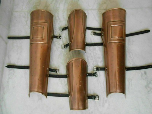Medieval Greek Spartan Arm Guard and Leg Guard Reenactment Bracers ...