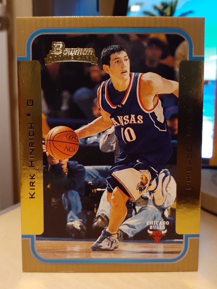2003-04 KIRK HINRICH BOWMAN *GOLD* #148 ROOKIE RC KANSAS JAYHAWKS ...