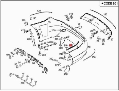 Genuine MERCEDES BBDC W204 C-CLASS W204 Guide 2048800430 | eBay