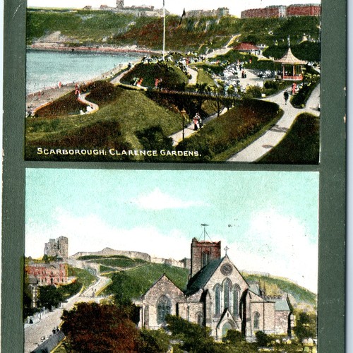 c1910s Scarborough UK Clarence Gardens St Marys Church Castle Rowntree ...