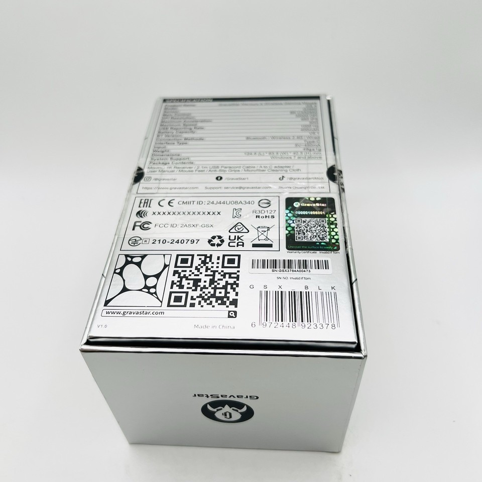 GravaStar Mercury X Wireless Gaming Mouse – 32,000 DPI PAW 3950 Sensor ...