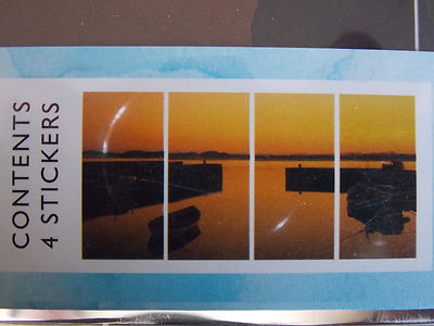 SEA OCEAN HARBOUR ORANGE BOATS READYROLL SELF ADHESIVE STICKERS WALL ...