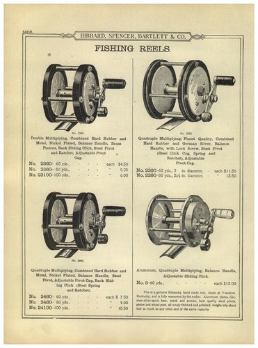 1899 PAPER AD Julius Vom Hofe Fishing Reel Kentucky Hand Made Gogebic ...