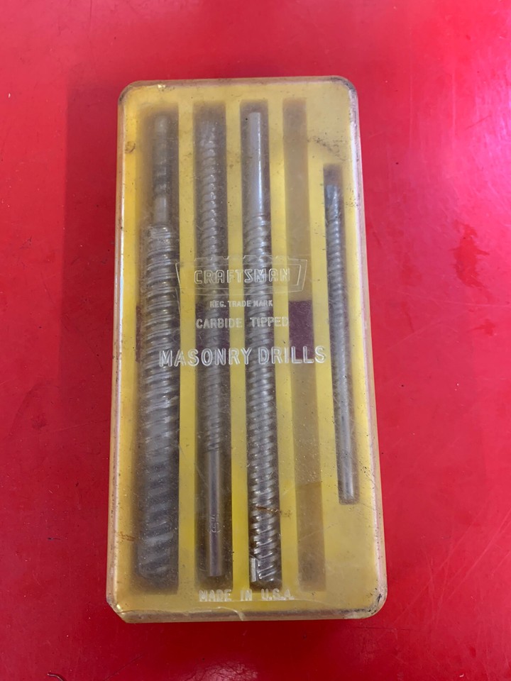 Vintage Craftsman Masonry Drill Bit Set | eBay