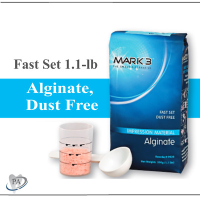 Dental Alginate Impression Material, Dustless, Fast Set 5.5 Lb =5 Bags ...