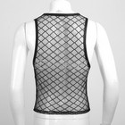 Muscle Comfy Mesh Net Fishnet Sheer Mens Vest Sleeveless Shirt Tank ...