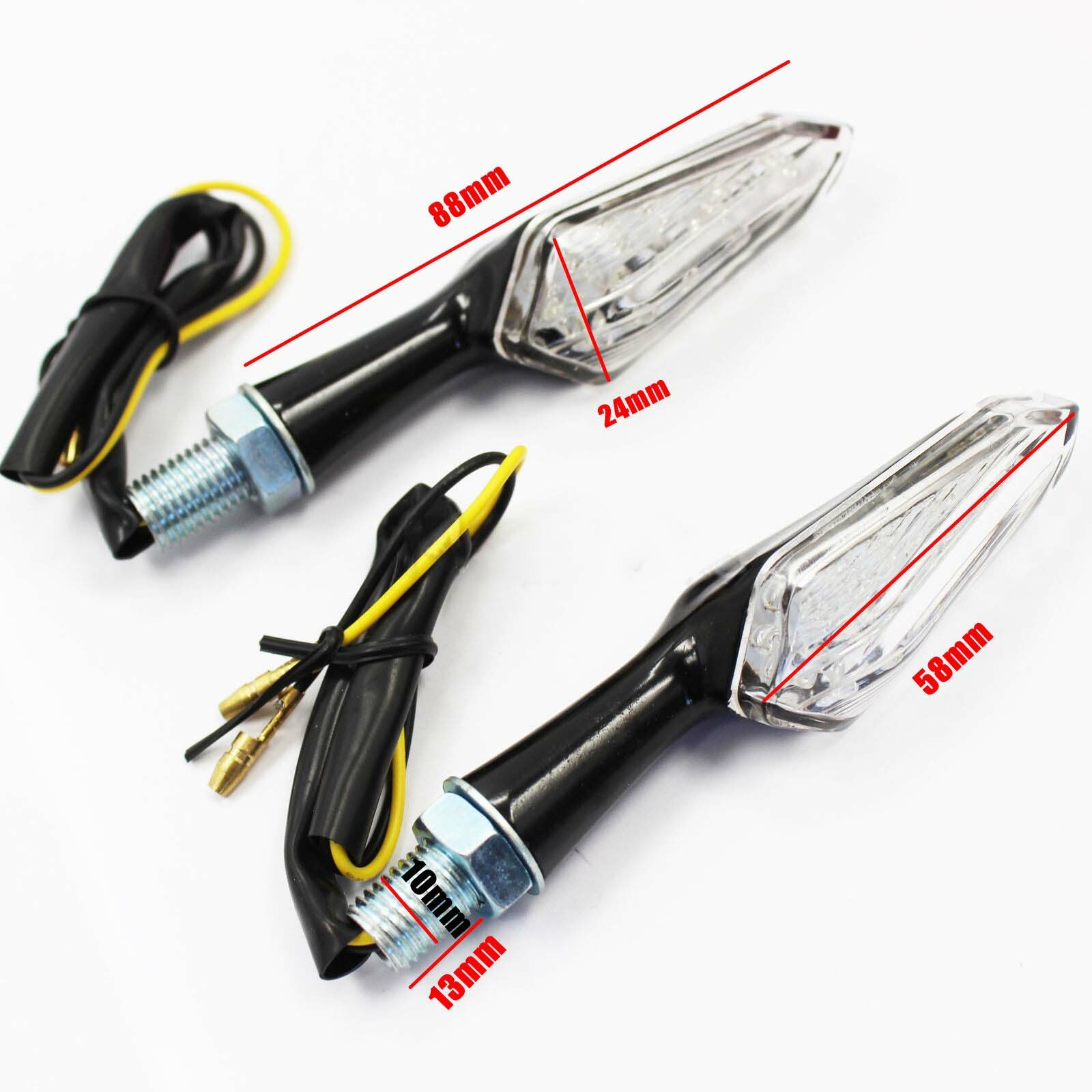 2pcs MOTORCYCLE LED INDICATORS FOR HONDA KTM SUZUKI YAMAHA TRIUMPH ...