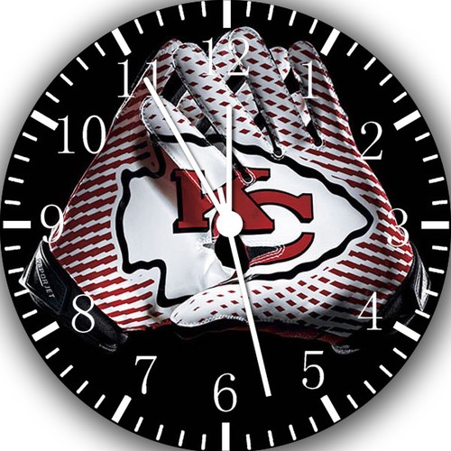Kansas City Chiefs Frameless Borderless Wall Clock Nice For Gifts or ...