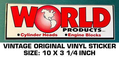 WORLD PRODUCTS CYLINDER HEADS ENGINE BLOCKS-VINTAGE ORIGINAL VINYL ...