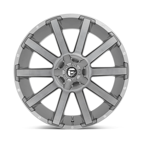 22X12 Fuel 1PC D714 CONTRA PLATINUM 6X135/5.5 -43MM BRUSHED GUN METAL ...