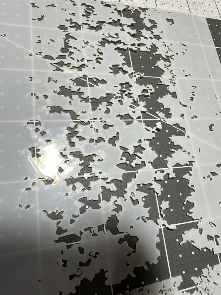 GRUNGE Rust TEXTURE 4pc Set AIRBRUSH Paint STENCILS Mylar 4-6” Stencil ...