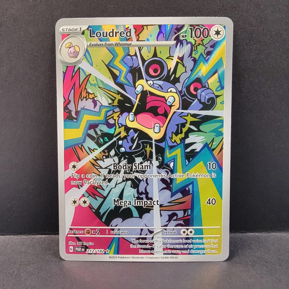 Loudred 212/182 Paradox Rift Illustration Rare Full Art Pokémon | eBay