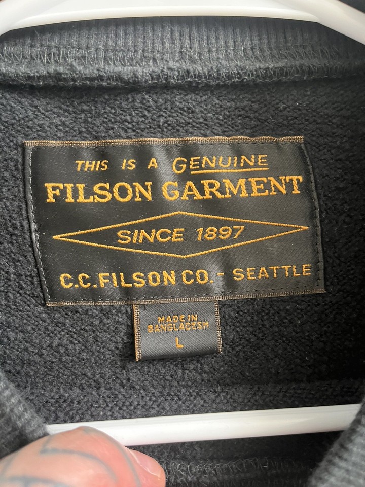 Filson x Seattle Kraken NHL Hockey Mask Crewneck Rare Store Exclusive L ...