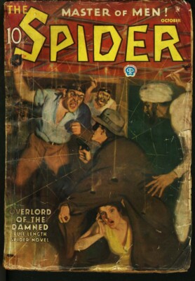 PULP: SPIDER 1935 OCT-RARE HERO PULP-GREAT COVER! G | eBay