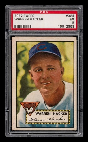 1952 Topps Set-Break #324 Warren Hacker PSA 5 EX | eBay