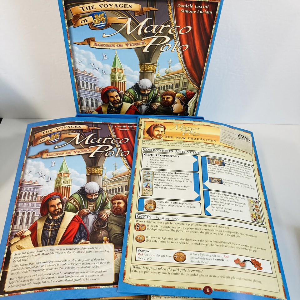 THE VOYAGES OF MARCO POLO COMPLETE BUNDLE board game base + 3 ...