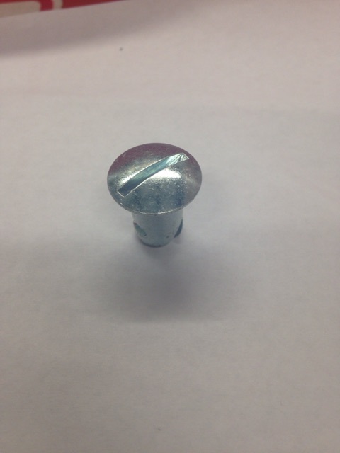 Dzus Button, Slotted Oval Head, 7/16" x 0.400" Grip, Steel, Natural ...