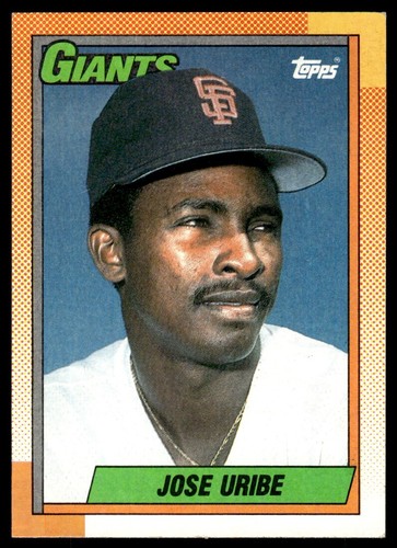 1990 Topps Baseball Card Jose Uribe San Francisco Giants #472 | eBay