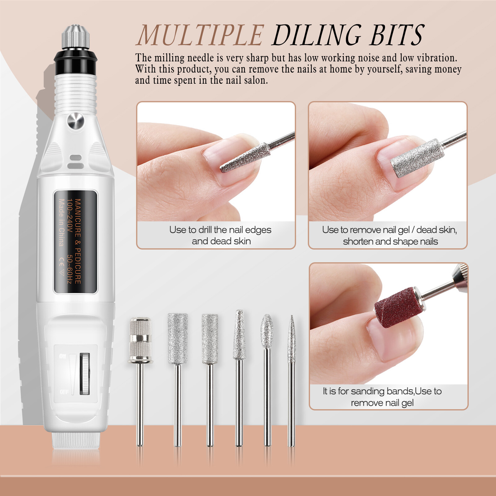 Nail Art Acrylic Kit Glitter Acrylic Powder EMA Monomer Kit Drill ...