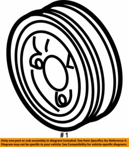 13408-75030 Toyota Pulley, crankshaft 1340875030, New Genuine OEM Part ...