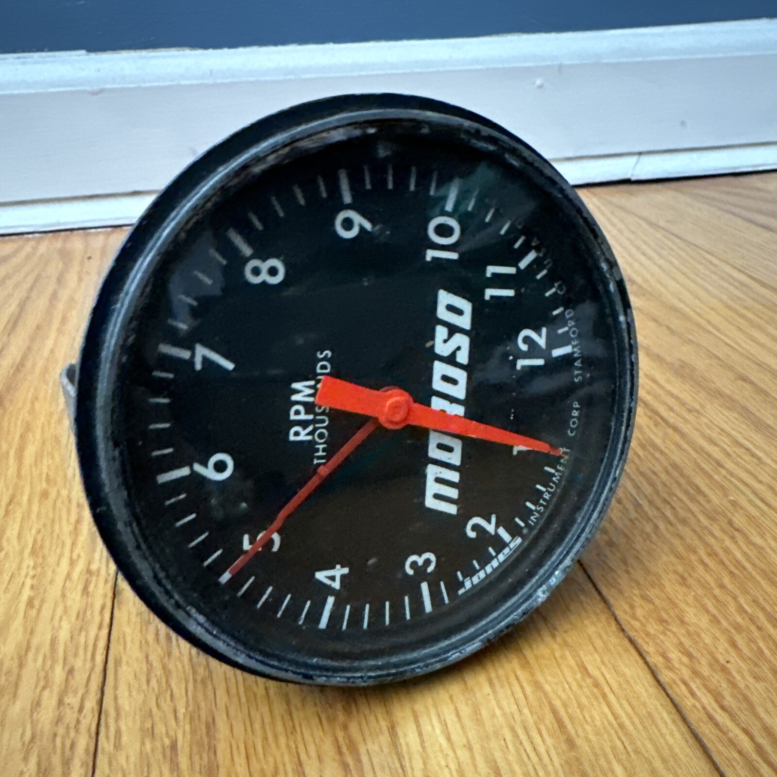 "Vintage Moroso Jones Mechanical Tachometer 12k 12000 RPM 4 1/2"" Hot ...